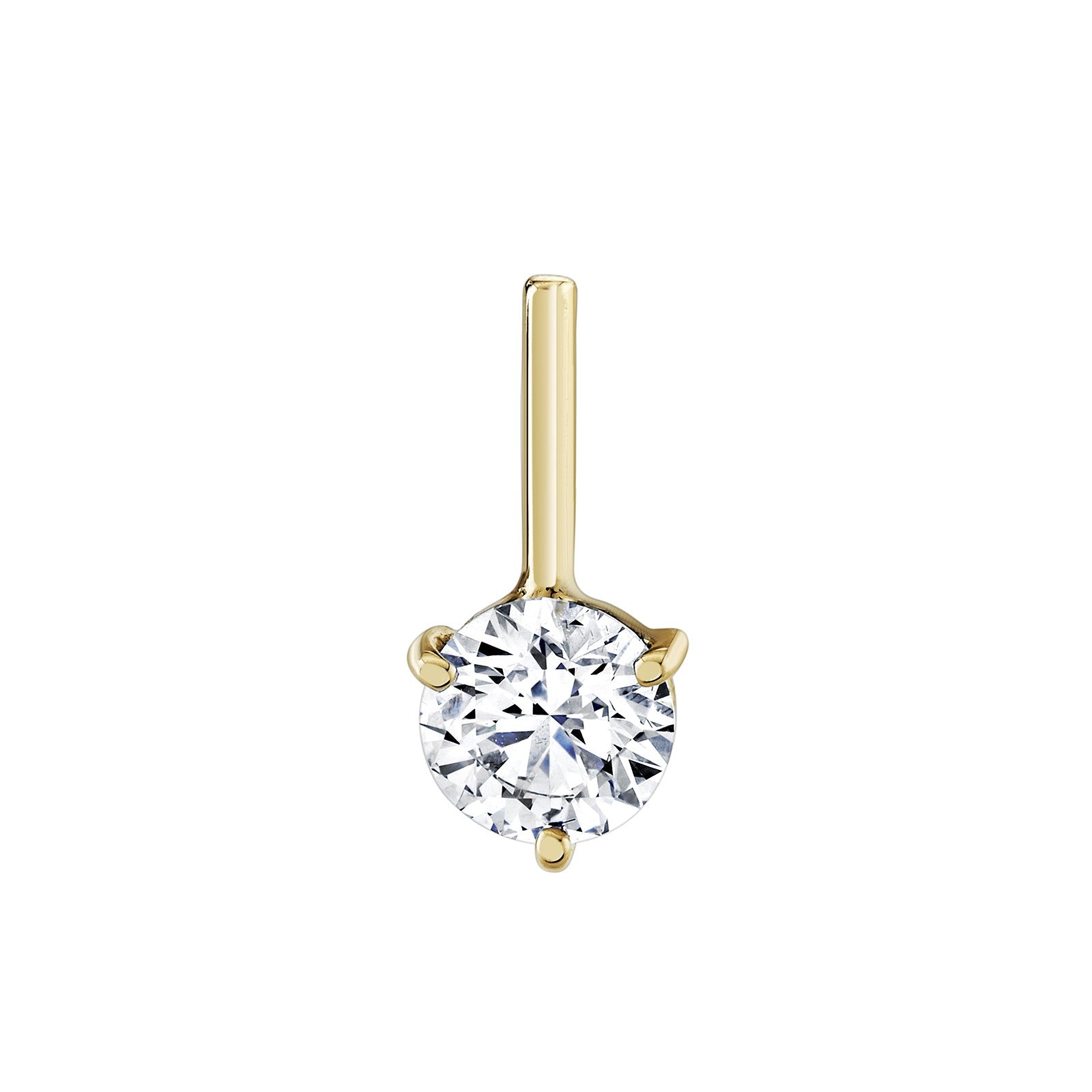 Gold Bar Diamond Stud - 1 Carat – SMITH + MARA