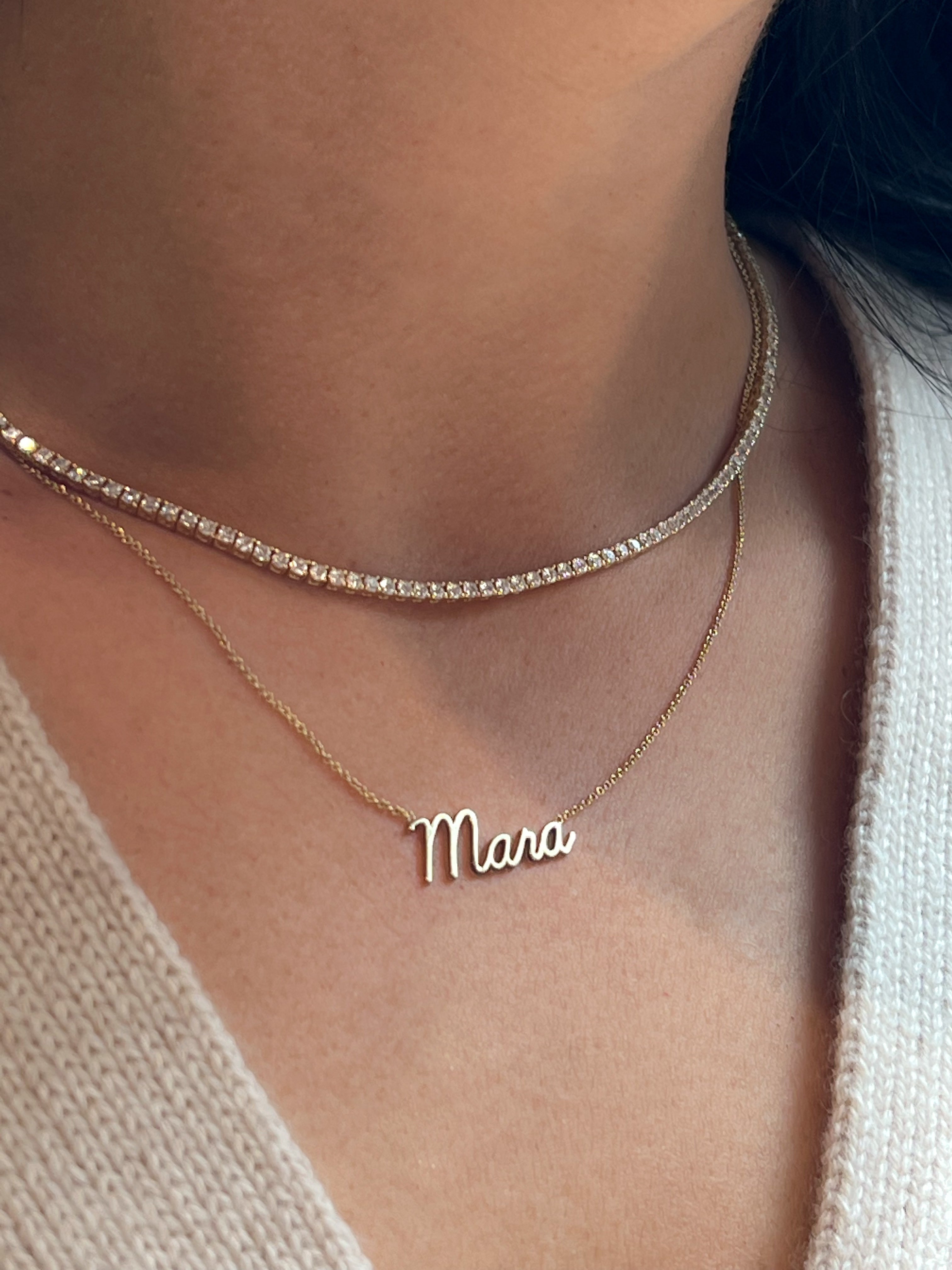 Custom Cursive Necklace – SMITH + MARA