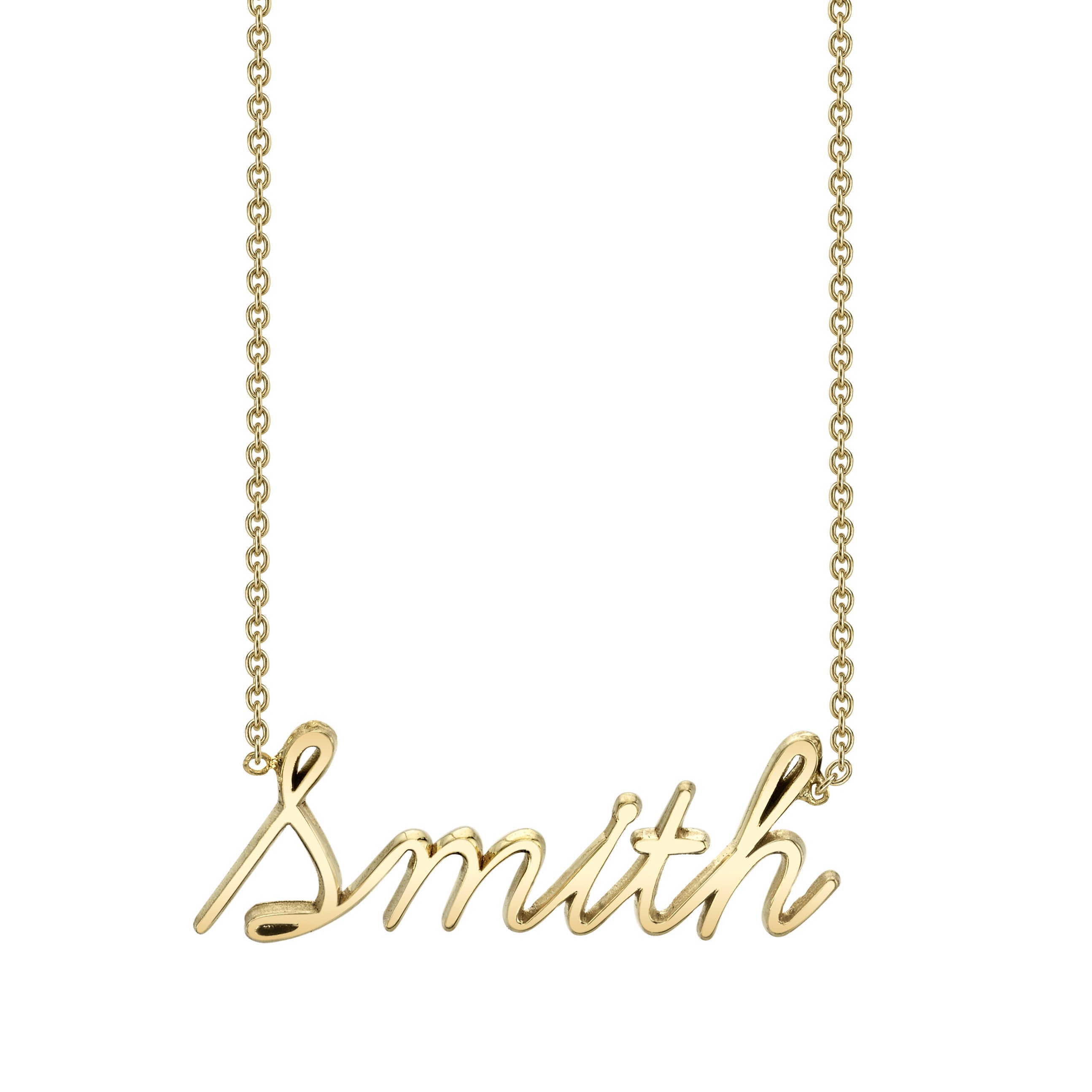 Custom Cursive Necklace – SMITH + MARA