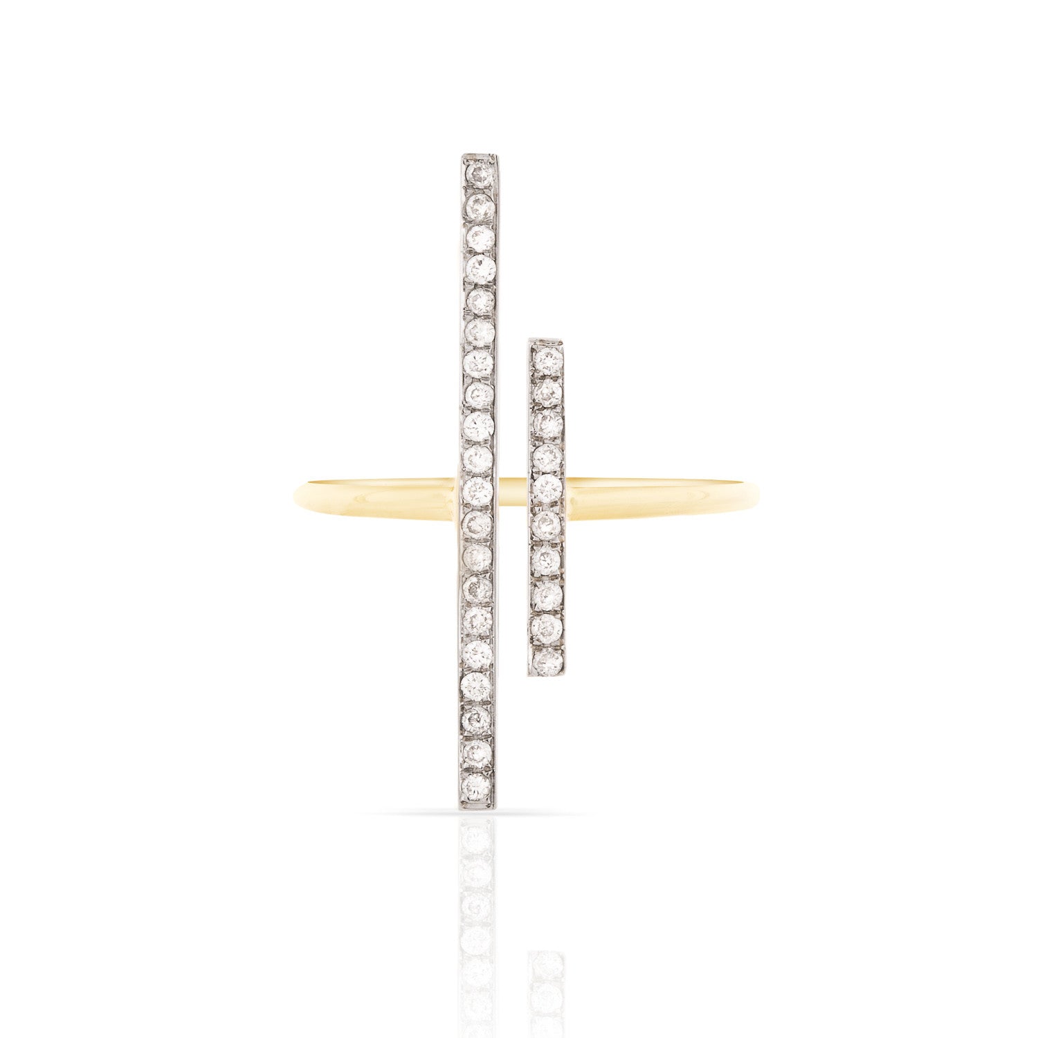 Pave Diamond Bar Ring – SMITH + MARA