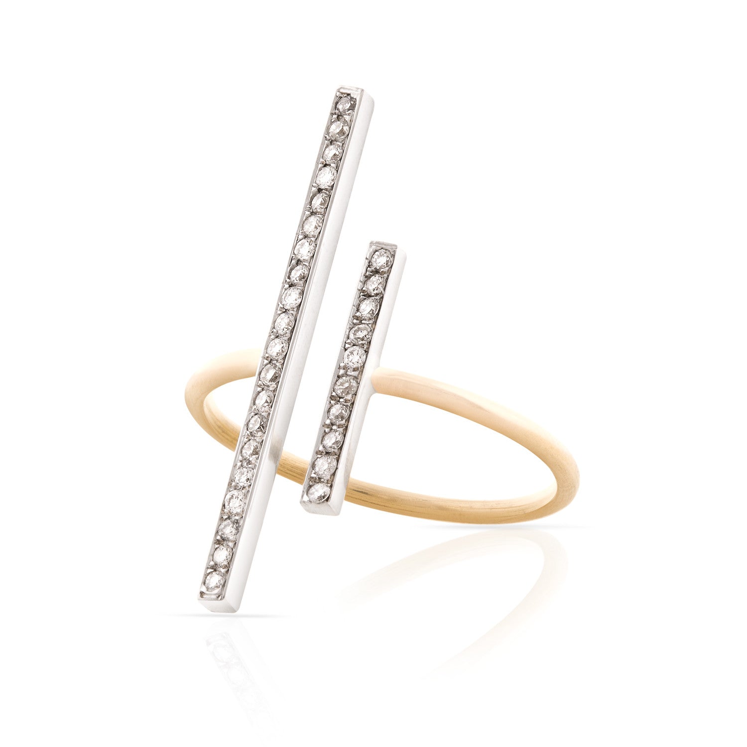Pave Diamond Bar Ring – SMITH + MARA